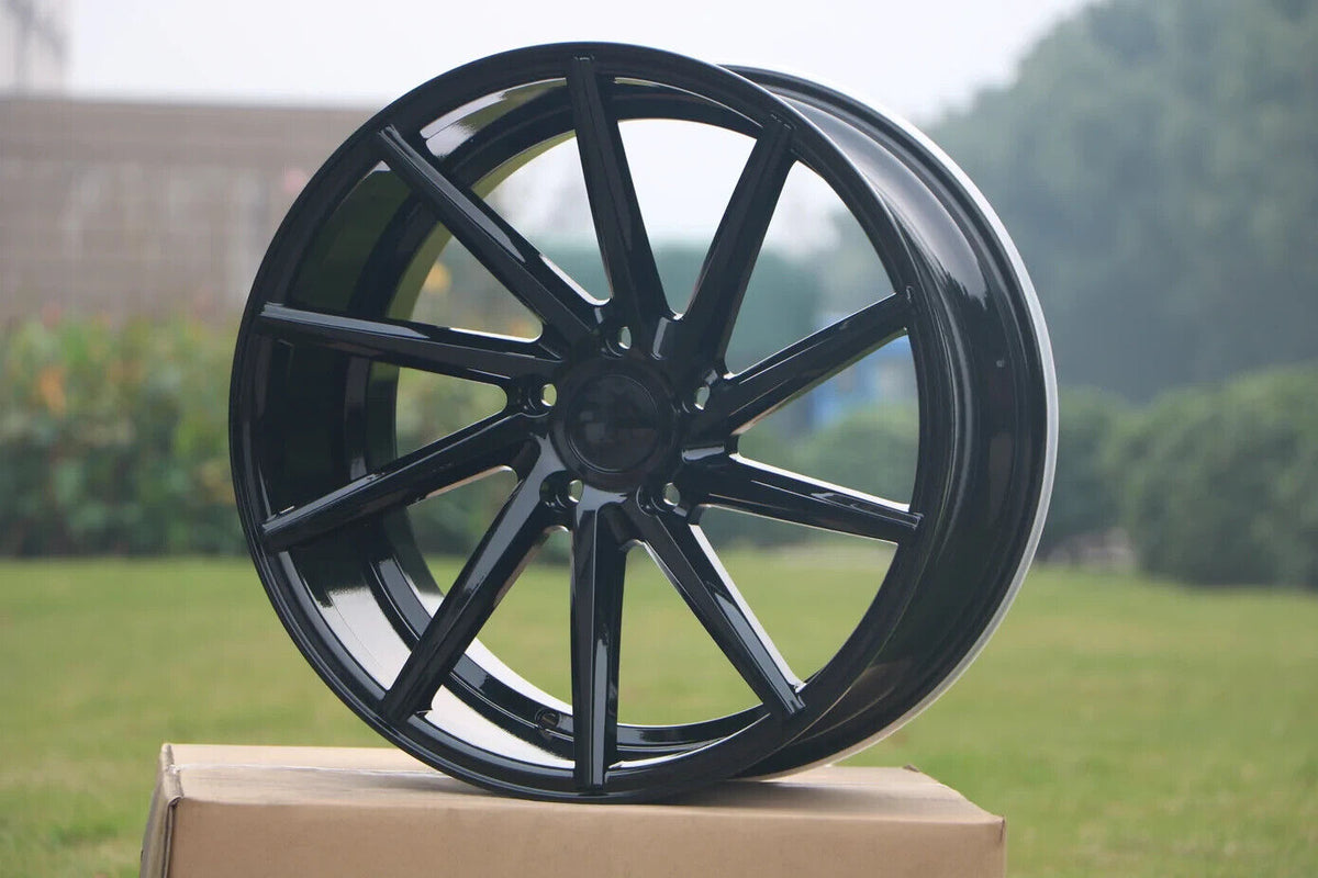 19" Black Wheels 19x8.5/9.5 Staggered 5x120 +35 CB72.6 For BMW 3 4 F10 ...