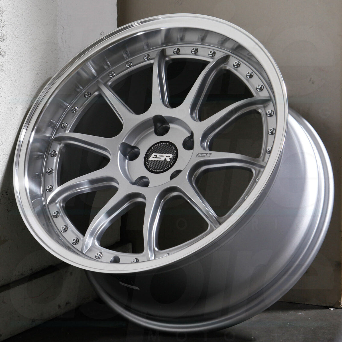ESR CS12 19x9.5 5x114.3 35 Hyper Silver Wheels(4) 72.56 19" inch Rims ...