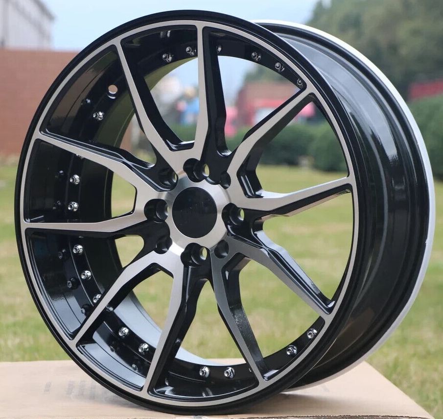 17" Wheels 4x114 / 4x100 +35 CB 73.1 For 4 lug Accord Prelude Civic Ri ...