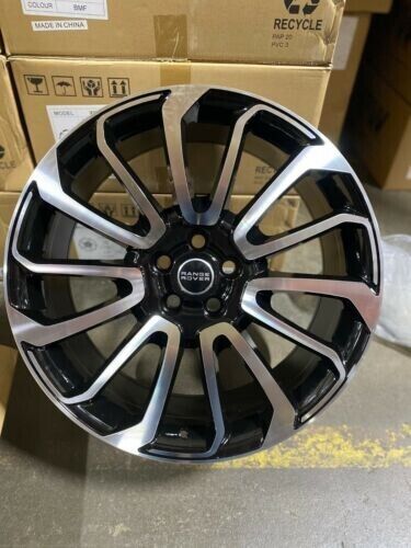 24" Wheels Fit Range Rover Land Rover HSE Sport Black Machined 24x10 5 ...