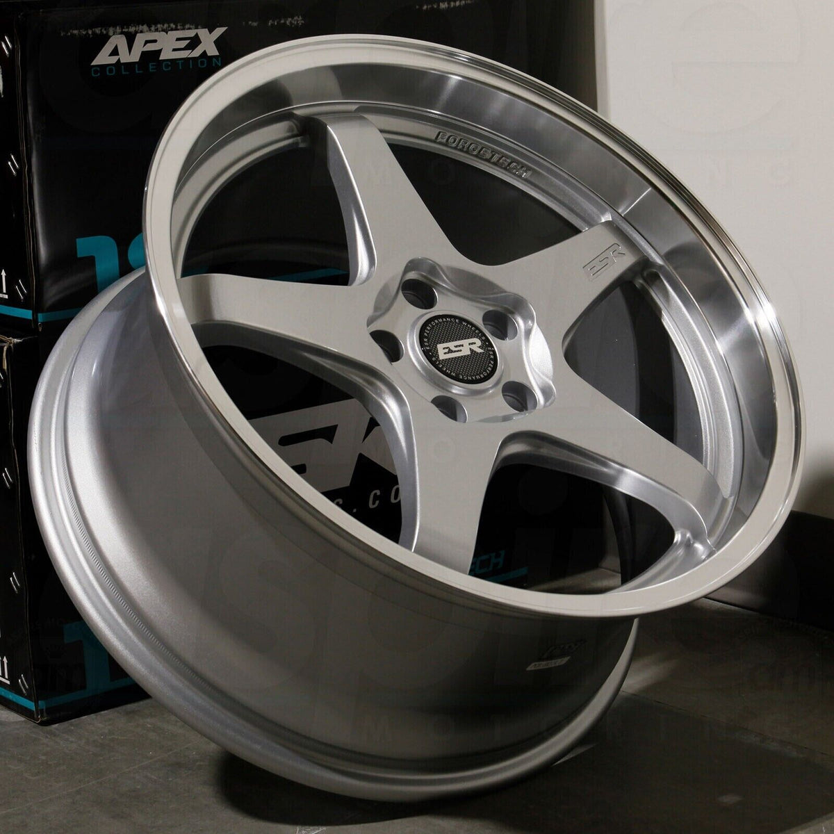ESR AP5 19x9.5 5x114.3 35 Silver Wheels(4) 72.56 19" inch Rims ...