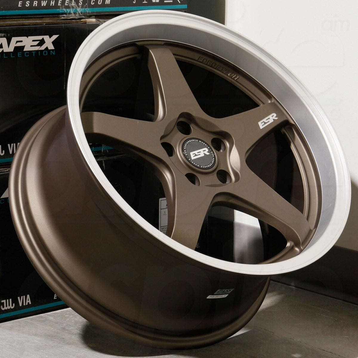 ESR AP5 18x10.5 5x114.3 22 Bronze Wheels(4) 72.56 18" inch Rims ...