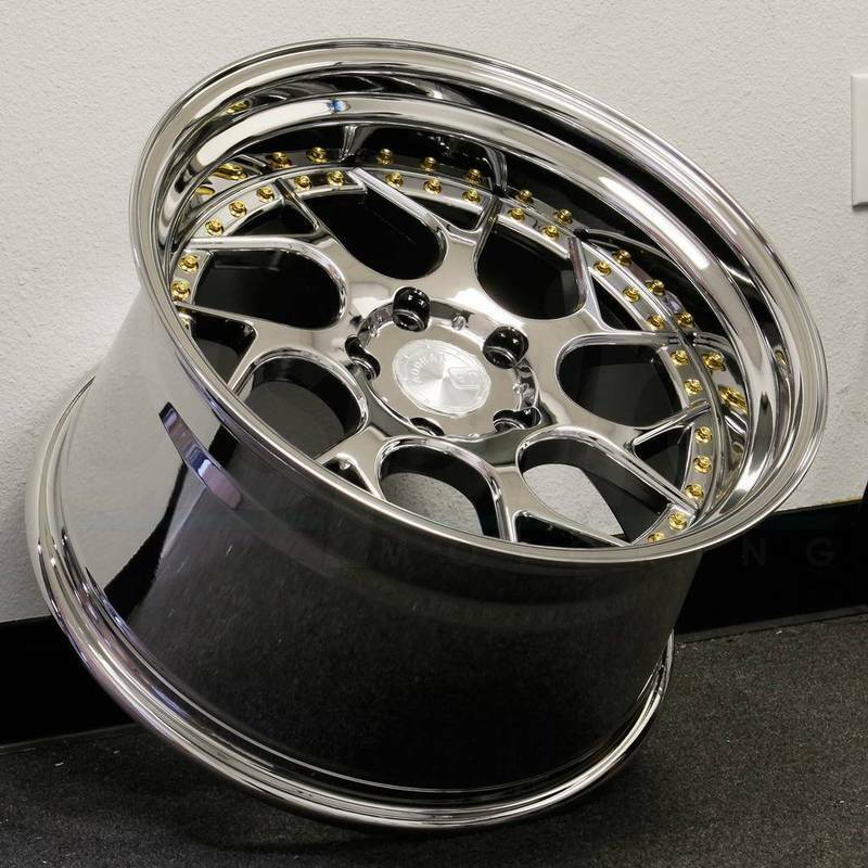 18" Aodhan DS01 Wheels 18x8.5 5x100 +35 Vacuum Chrome DS1 Rims Set 4 ...
