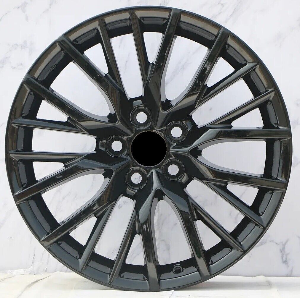 18" Gloss Black Wheels For Lexus RX350 RX450 IS250 18X8 +35 5X114.3 Ri ...