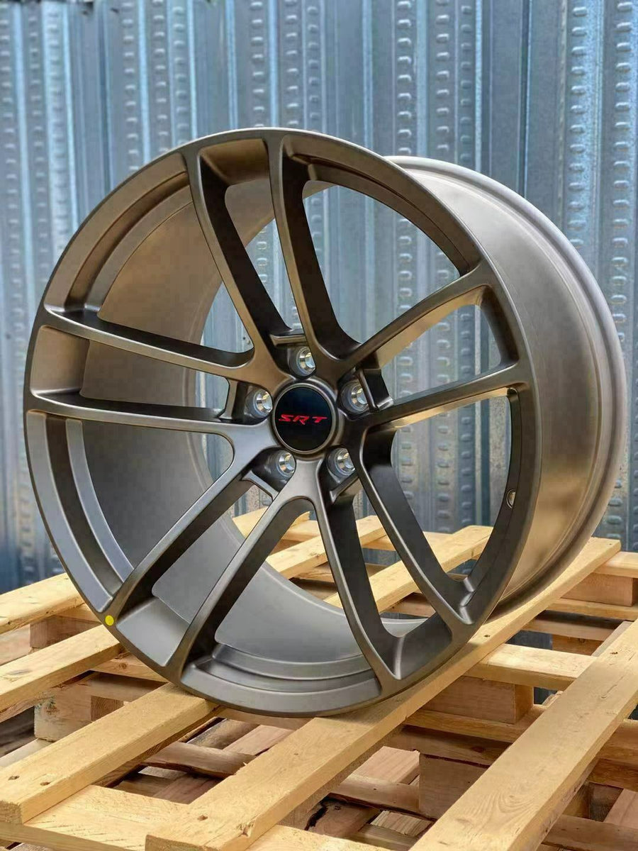 20x9.5 / 20x11 Matte Bronze 20" Wheels For Dodge Challenger Charger SR ...