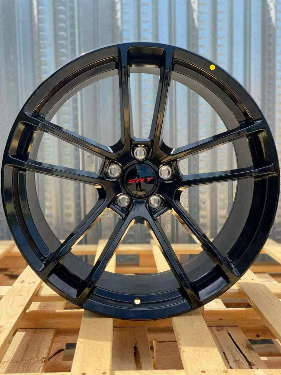 20x11 Gloss Black 20" Wheels Set of four 5x115 Aggressive Fit ...