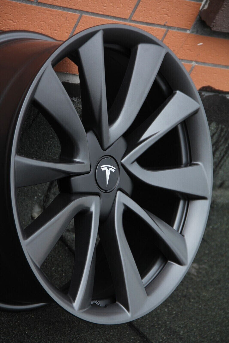20" Wheels Fit Tesla Model 3 and Y 20x8.5 5x114.3 +35 Gloss Gunmetal R ...