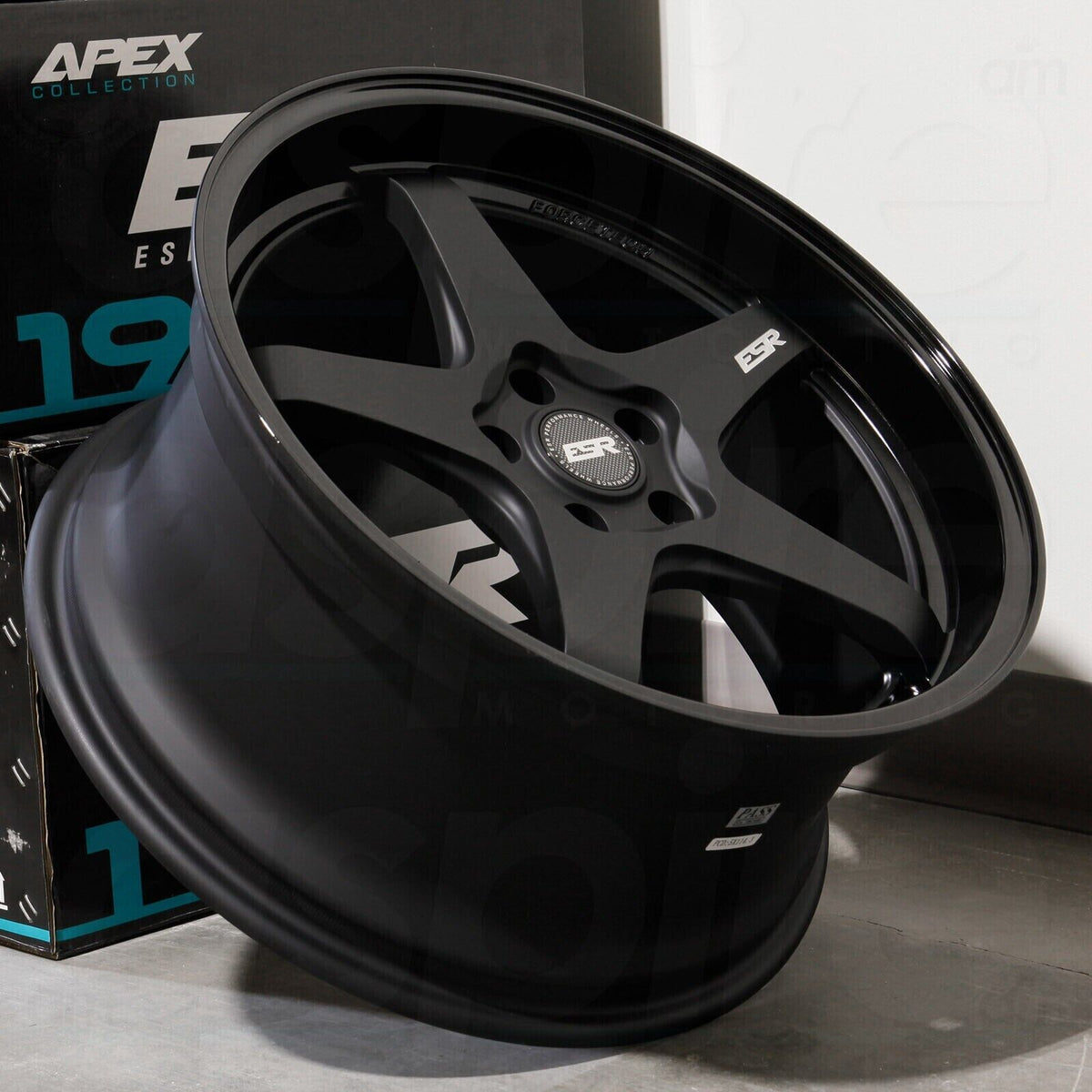 ESR AP5 18x10.5 5x114.3 22 Black Wheels(4) 72.56 18" inch Rims ...