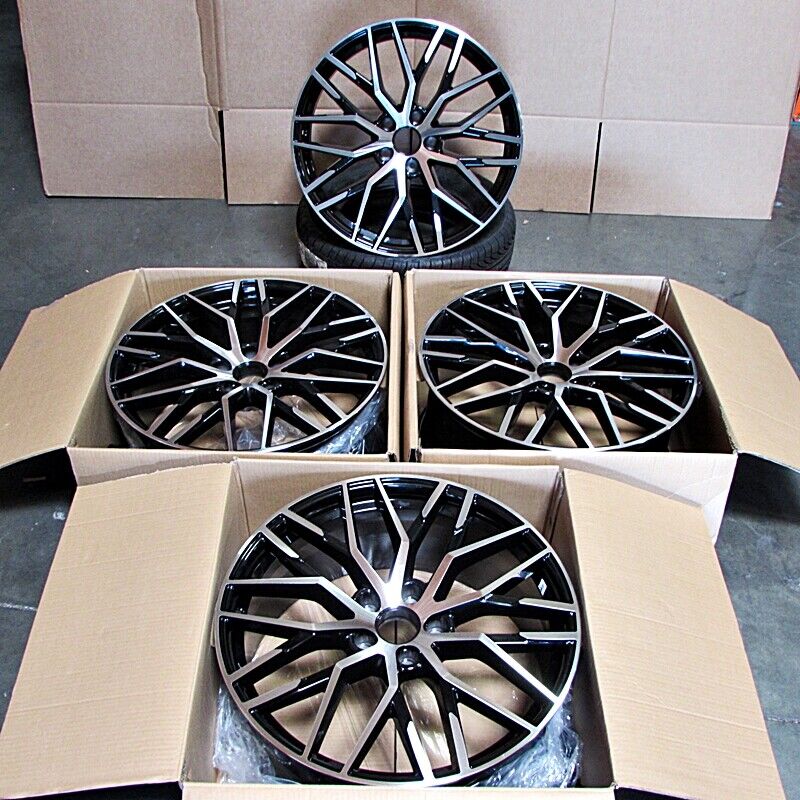 19x8.5 Wheels Fits Audi A4 A5 S4 S6 VW Jetta Phaeton 19 Inch +32 5x112 ...