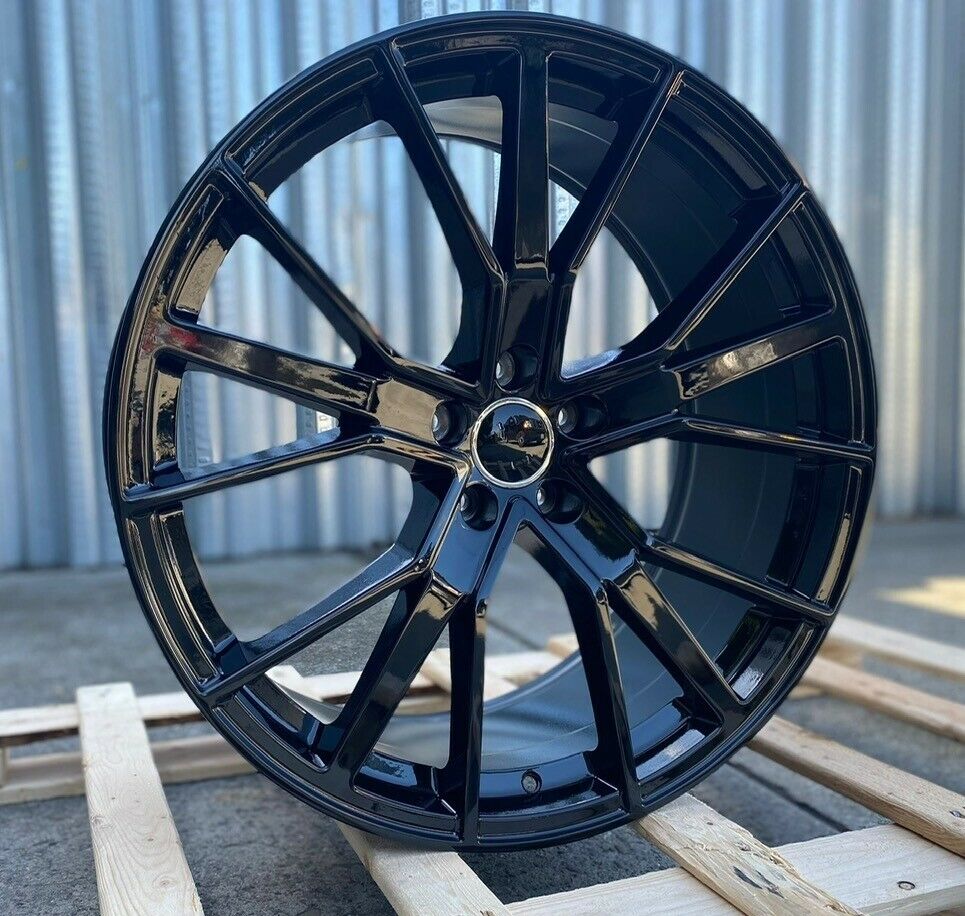 21" Wheels Gloss Black Fits Audi A7 A8 S8 2017 Q7 Q5 Atlas 21x9 5x112 ...