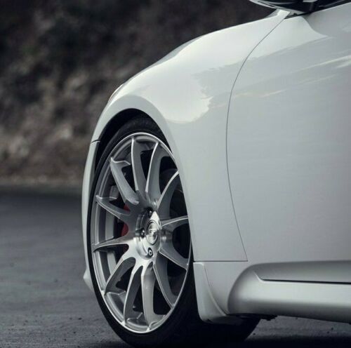 19" MRR GF6 Silver Wheels 19x8.5 / 19x9.5 5x120 Ground Force Rims Set ...