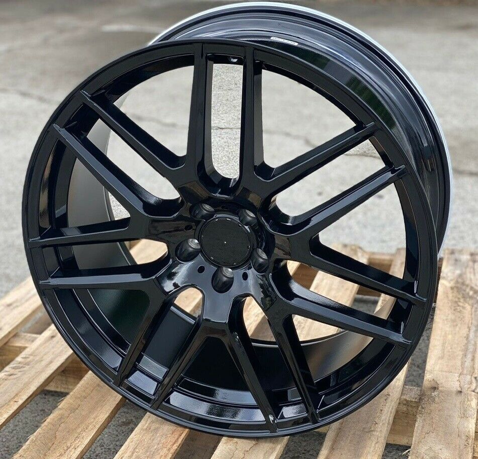 22" Black Wheels Fits Mercedes GLS GLE ML63 GL63 ML550 22x10 5x112 Rim ...