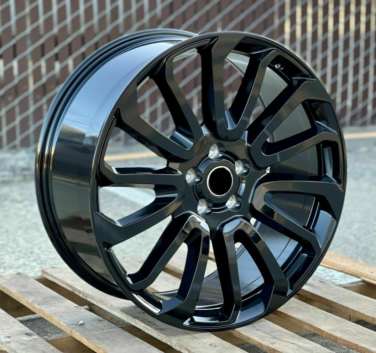 22” Gloss Black Wheels Fits Land Rover Range Rover HSE Sport SVR Autob ...