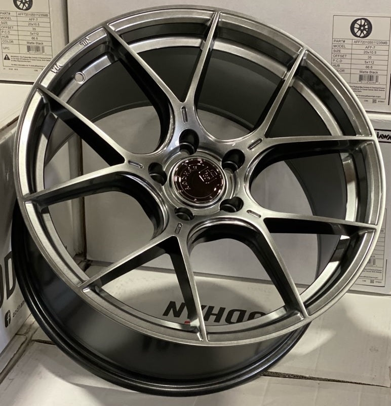 18" Aodhan AH11 Wheels 18x8.5 +35 5x120 Hyper Black Rims (Set of 4 ...