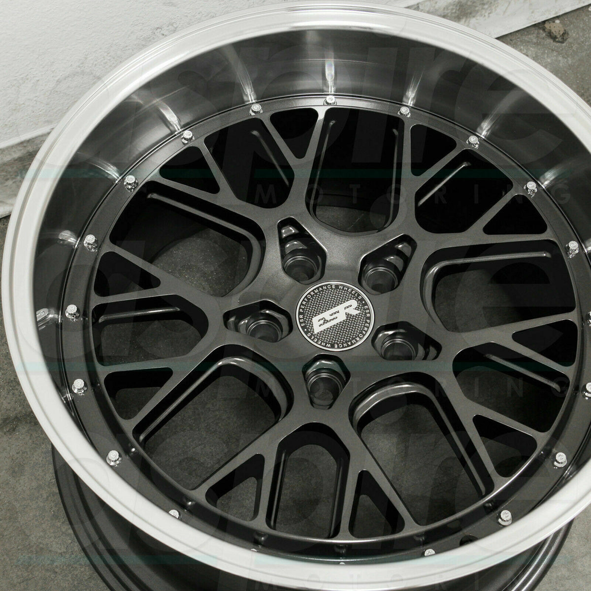 ESR CS11 Gun Metal Wheels 18x9.5 +15 5x114.3 18 Inch Deep Dish Rims Se ...