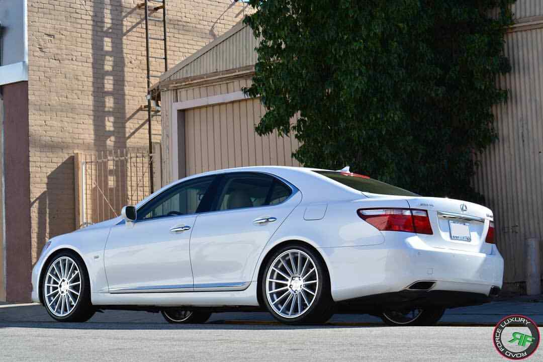20" RF15 Staggered Wheels Fits Lexus LS460 20x8.5 / 20x10 Silver Rims ...