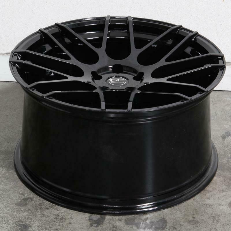 20" MRR GF7 20x10.5 5x112 +40 Gloss Black Ground Force Wheels Aggressi ...