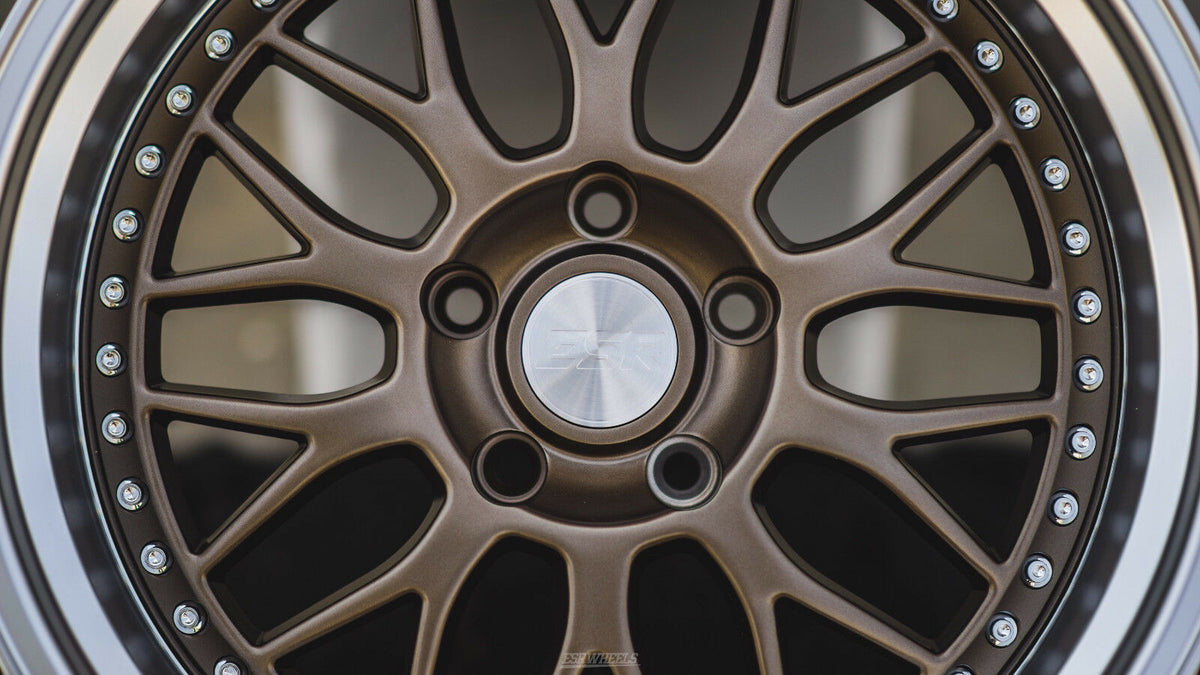 18" ESR SR01 Matte Bronze Machined Lip Wheels Rims 18x9.5 +35 5x114.3 ...