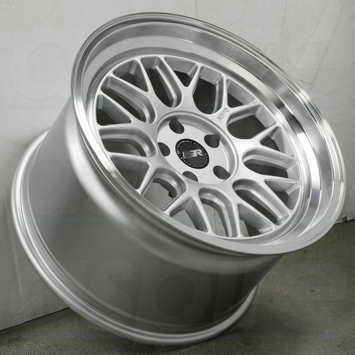 19" ESR CR1 Hyper Silver Machined Lip Wheels 19x11.0 +15 5x114.3 Rims ...