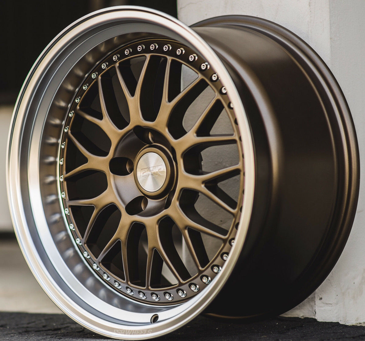 18" ESR SR01 Matte Bronze Machined Lip Wheels Rims 18x9.5 +35 5x114.3 ...