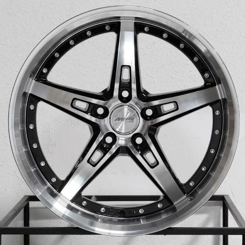 20" MRR GT5 Wheels 5x112 Set 20x8.5 +35 / 20x10 +40 Staggered Rims ...