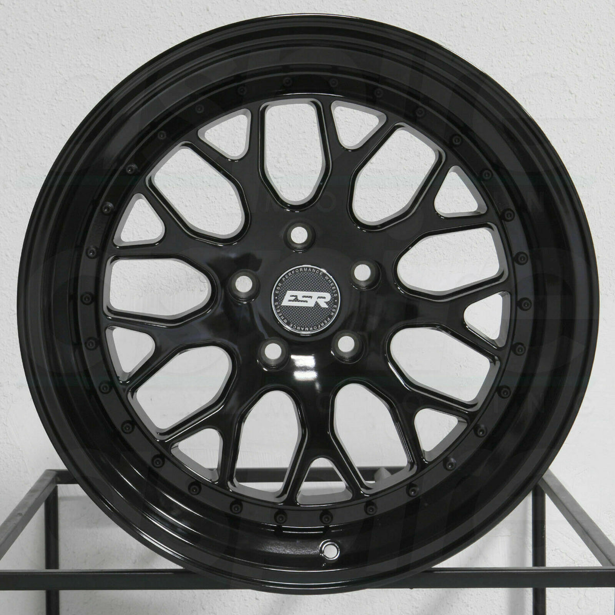 19 Inch ESR CS01 Gloss Black Wheels 19x9.5 +35 5x114.3 Rims Set 4 ...