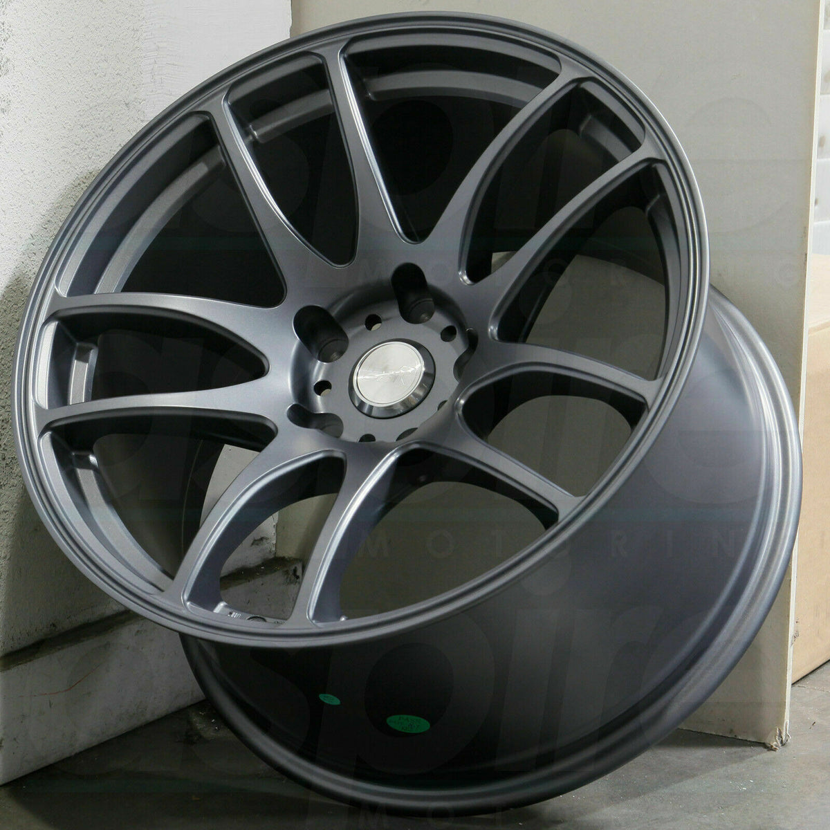 19 Inch ESR SR08 Titanium Concave Wheels 19x9.5 5x120 +22 Rims Set 4 ...