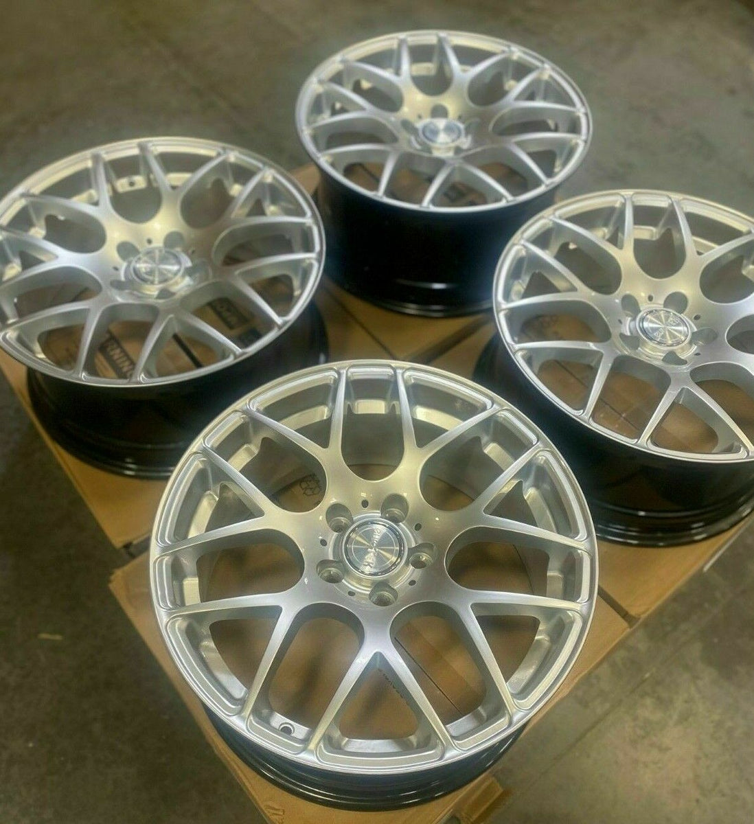 19" Eurotek U02 Wheels Silver 19x8.5 +35 / 19x9.5 +40 MRR 5x112 Rims S ...