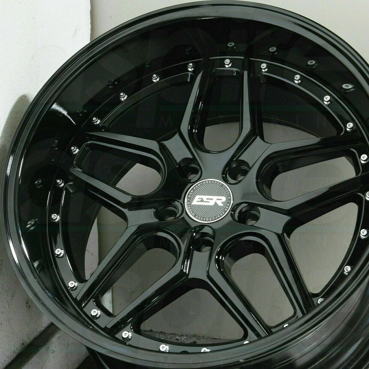 ESR CS15 Wheels 18x9.5 +35 5x114.3 Gloss Black 18 Inch Deep Dish Rims ...