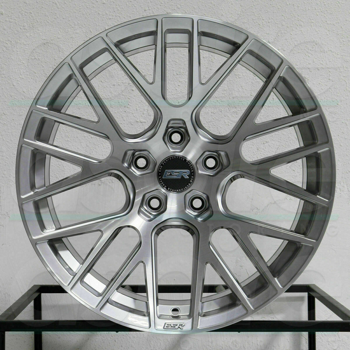 20" ESR RF11 Wheels 20x9 +35 / 20x10.5 +40 5x114.3 Silver Rotary Forge ...