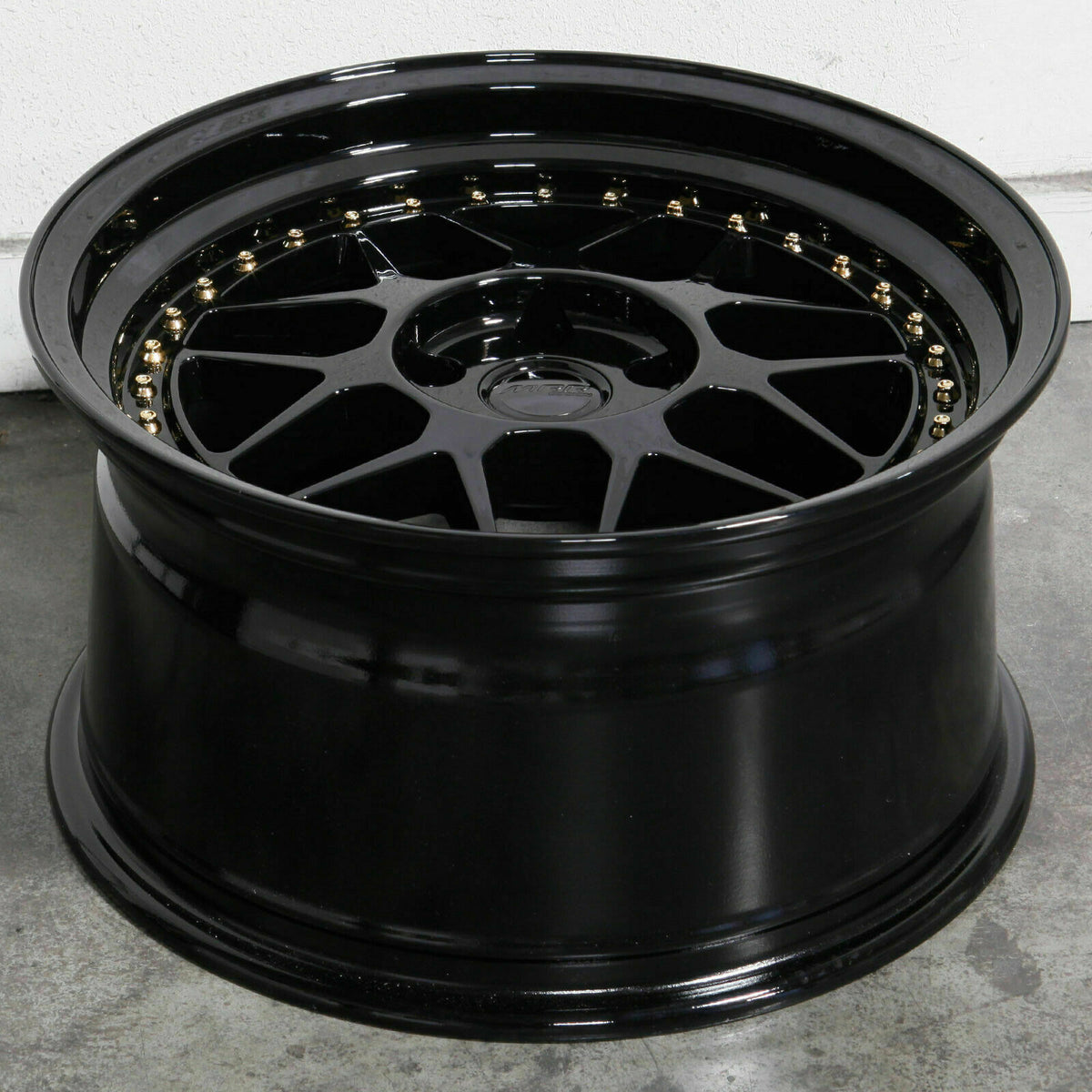 18x8.5 MRR GF19 Gloss Black Wheels 5x114.3 +35 Rims 18 Inch Set 4 Fit ...