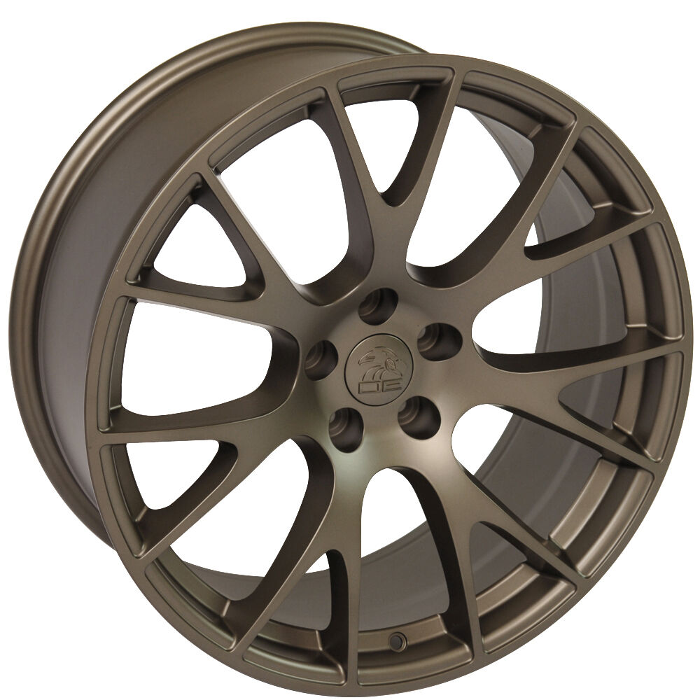 22x10 Hellcat Style Bronze Wheels For Dodge Ram 1500 Dakota Durango 5x ...