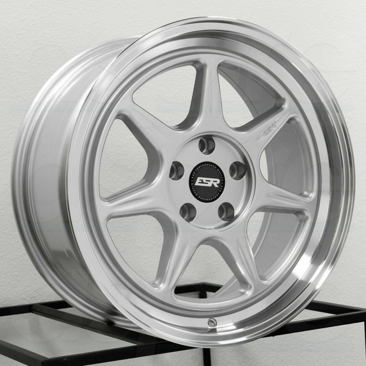 19" ESR CR7 Hyper Silver Wheels 19x9.0 +20 5x114.3 Rims Set 4 ...