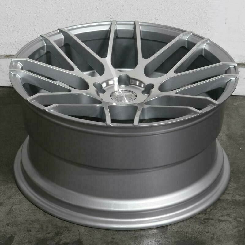 20" MRR GF7 20x9 +25 / 20x10.5 +25 5x112 Wheels Silver Ground Force Ri ...