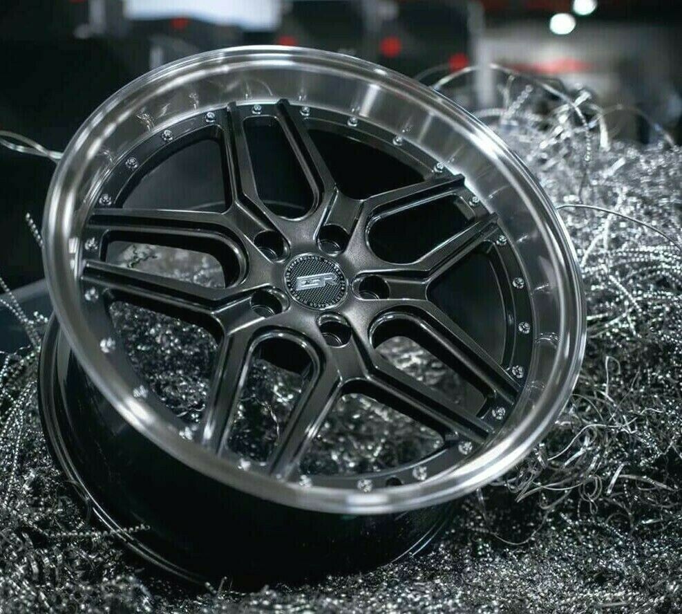 19 Inch ESR CS15 Graphite Machined Lip Wheels 19x10.5 +15 5x114.3 Rims ...