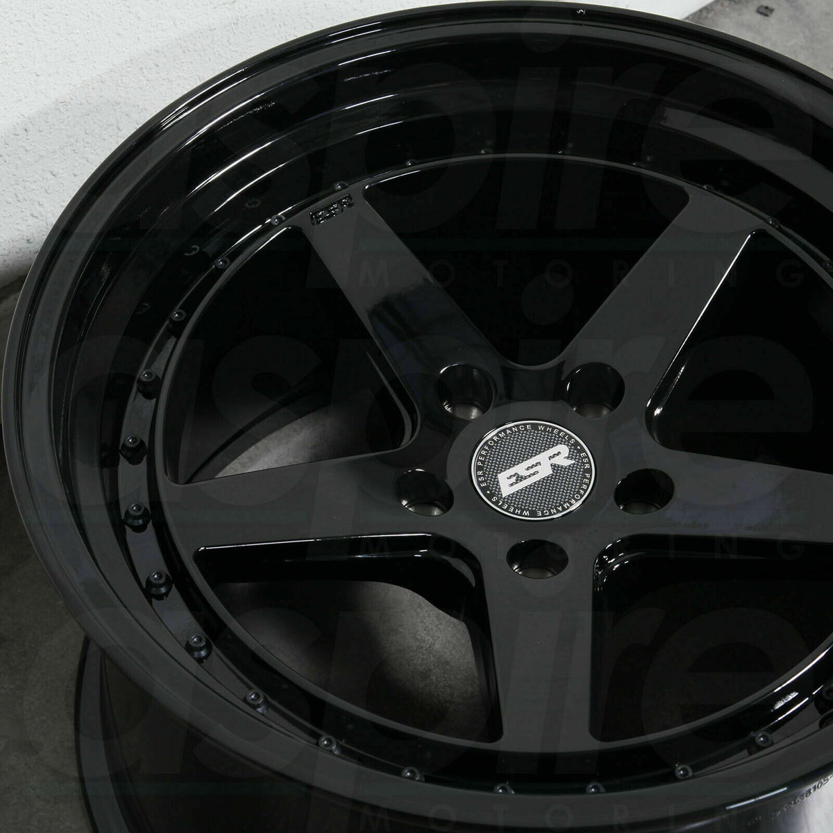 18x8.5 5x114.3 +30 ESR CS5 18" Black Wheels For Honda Accord Civic Lex ...