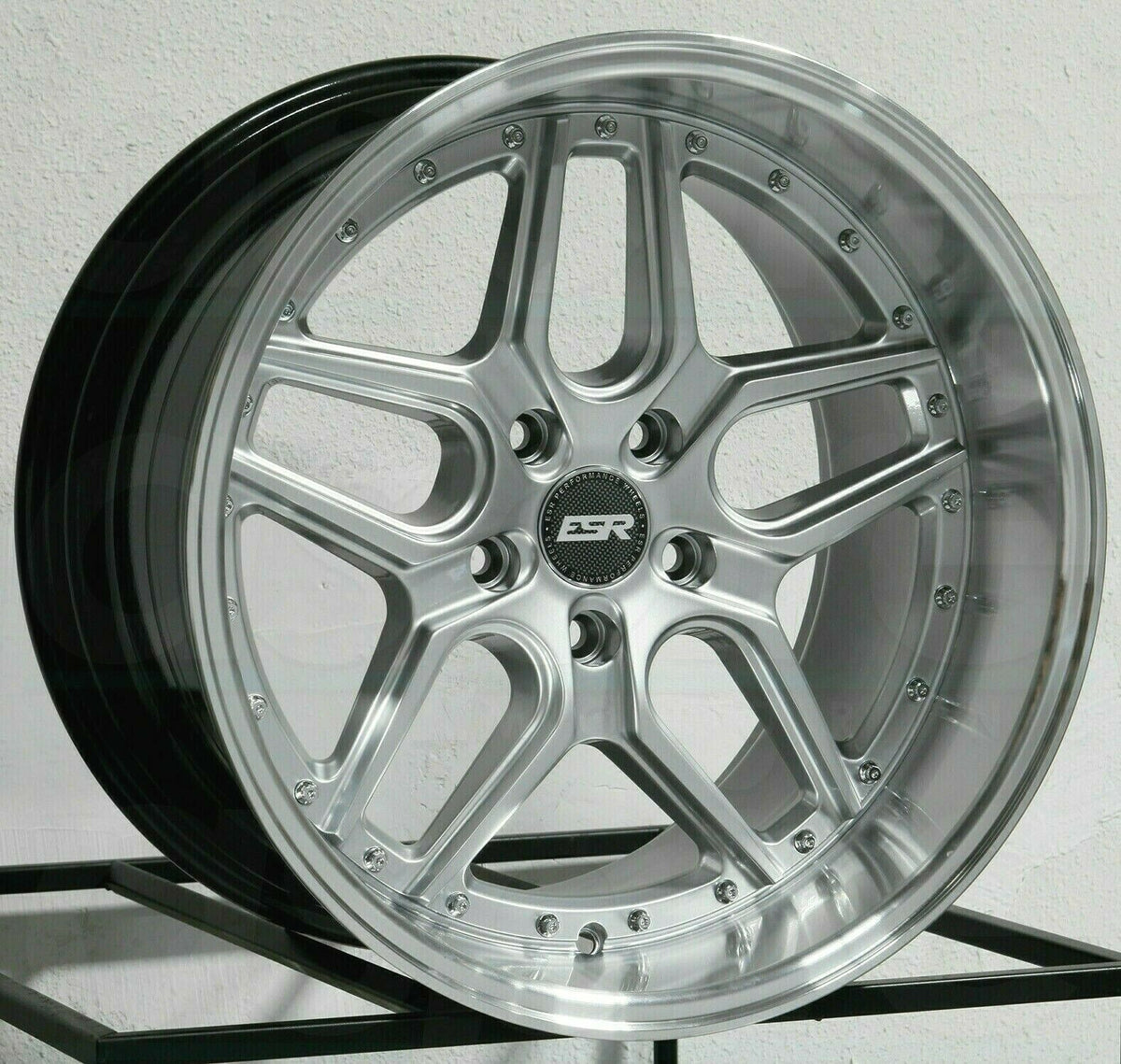 ESR CS15 Wheels 18x8.5 +30 18x9.5 +35 5x100 Silver Deep Dish 18 Inch R ...