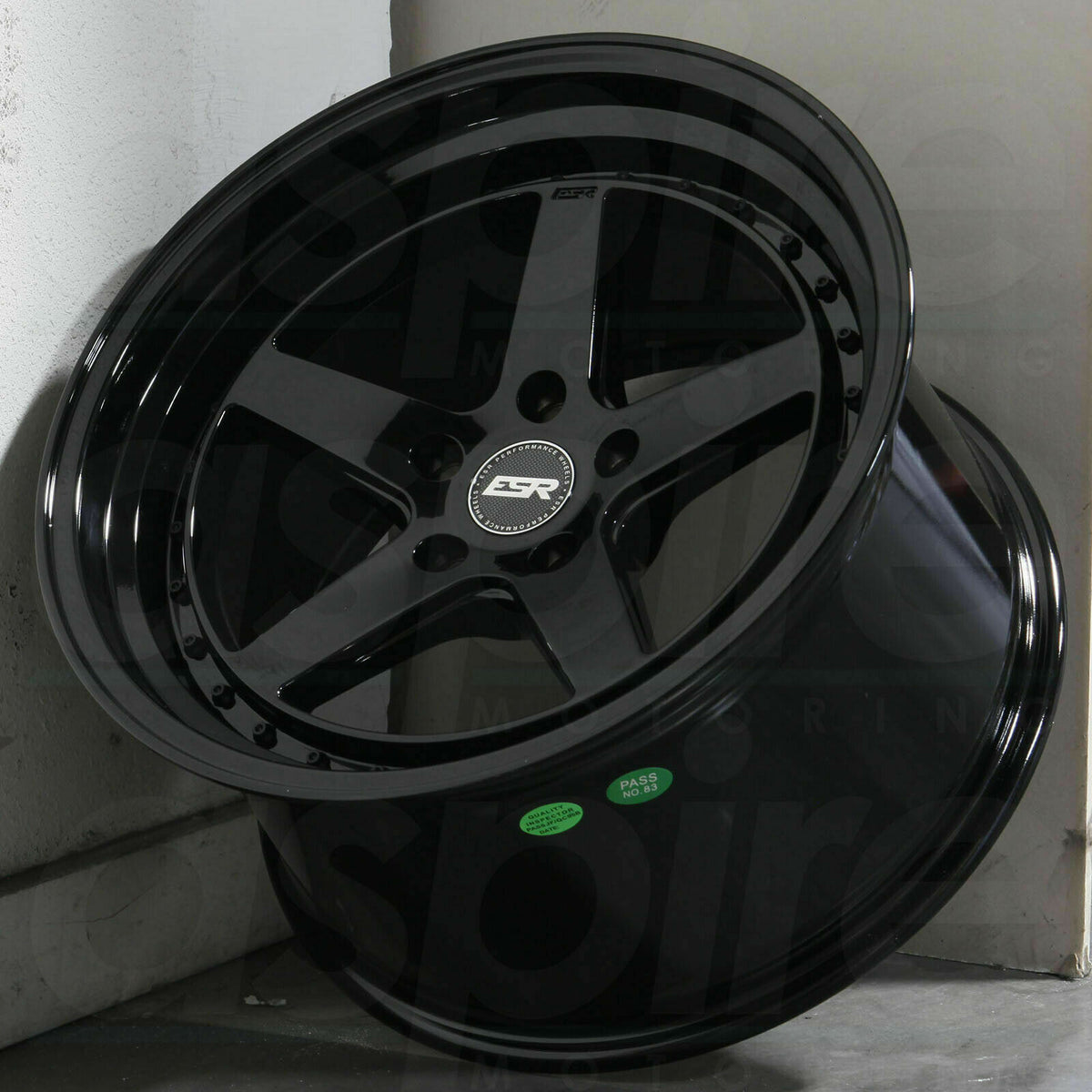 19 Inch ESR CS5 Gloss Black Concave Wheels 19x10.5 +22 5x120 Rims Set ...