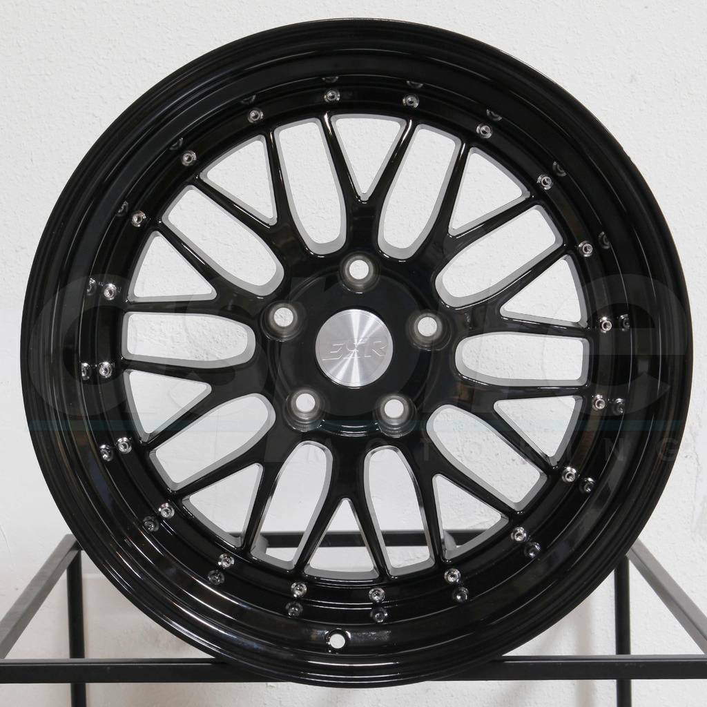 ESR SR05 Gloss Black 18x9.5 +22 5x114.3 Wheels 18 Rims Set 4 ...