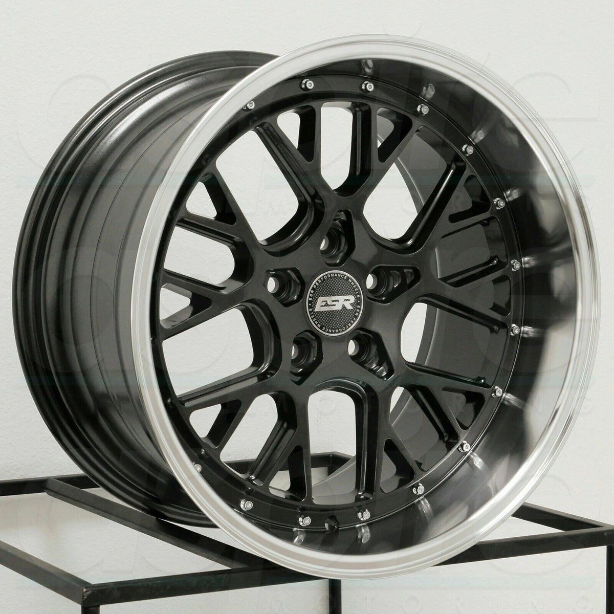 ESR CS11 Graphite Machined Lip Wheels 18x9.5 +22 5x120 18 Inch Rims Se ...