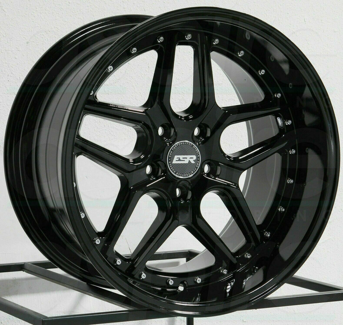 ESR CS15 Wheels 18x8.5 +30 5x100 Gloss Black Deep Dish 18 Inch Rims Se ...