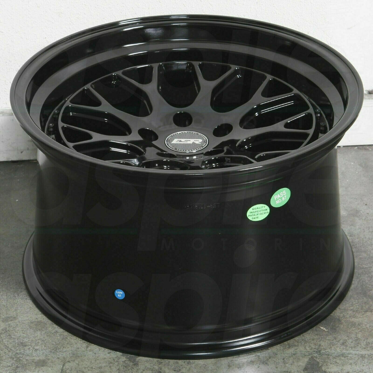 ESR CS1 Gloss Black Wheels 19x10.5 +22 5x114.3 18 Inch Deep Dish Rims ...