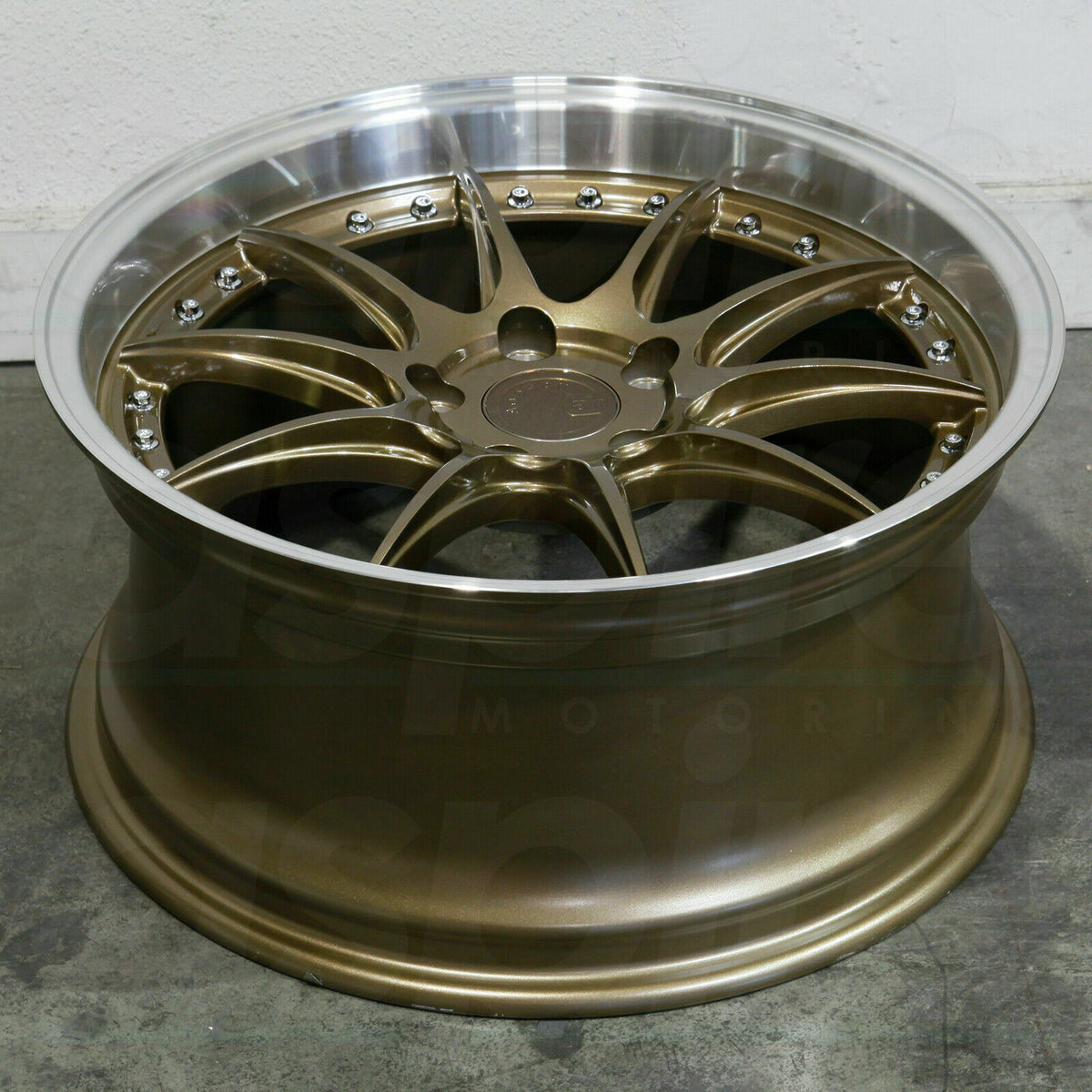18x9.5 Bronze Wheels Aodhan DS07 5x100 +35 Rims 18 Inch Set 4 ...