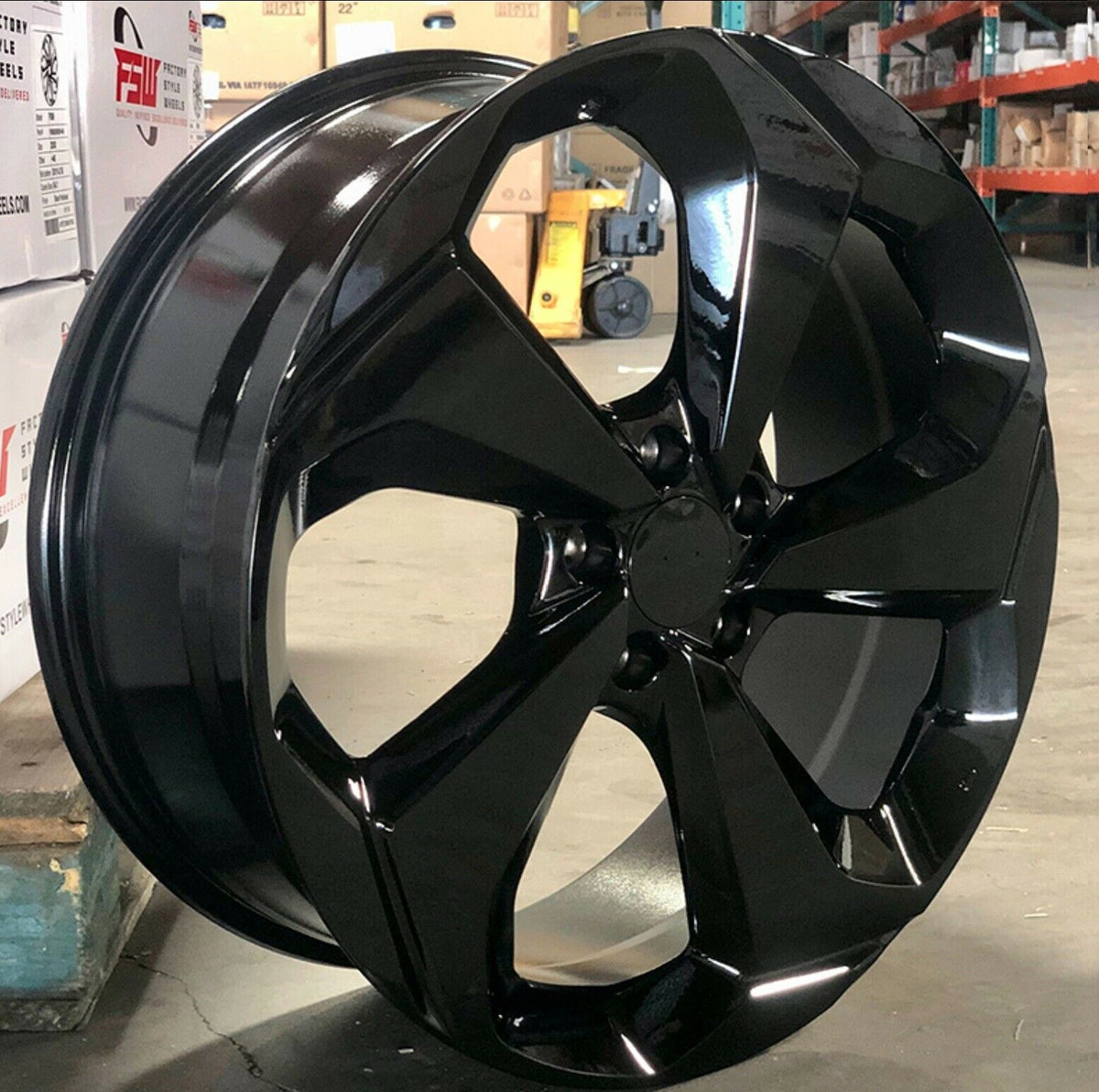 20x8 Wheels Fits Honda Accord CRV Civic 20 Inch 5x114.3 Gloss Black Ri ...