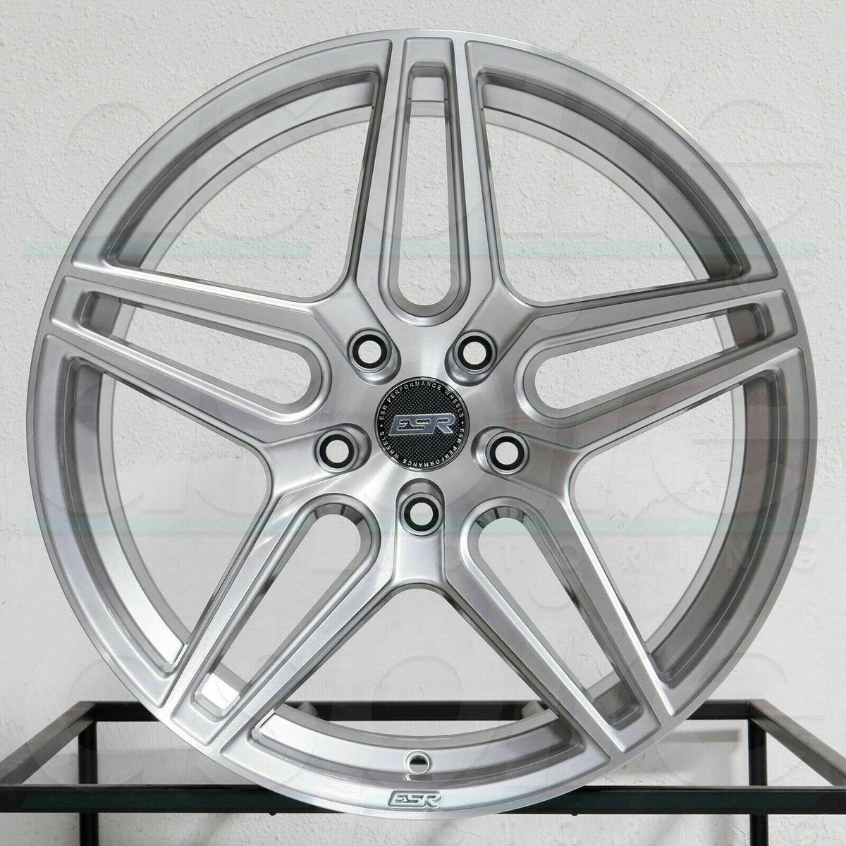 18" ESR RF15 Wheels 18x9.5 +22 5x114.3 Silver 18 Inch Rims Set 4 ...