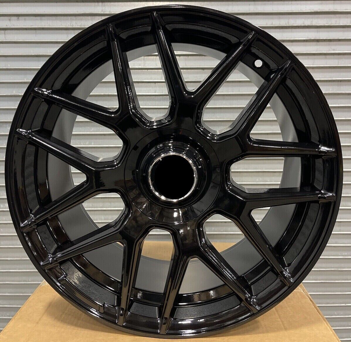 22x10 Wheels For Mercedes G500 G550 G55 G63 Wagon Gloss Black 22" 5x13 ...