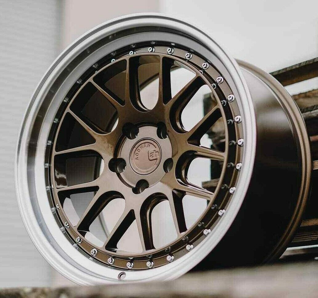 18x10.5 +22 5x114.3 Aodhan DS06 Bronze Wheels 18 Inch Rims Set 4 ...