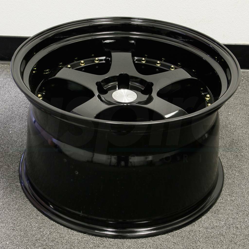 19 Inch AodHan Ah03 Wheels 19x9.5 +22 5x114.3 Black Rims 19" Set 4 ...