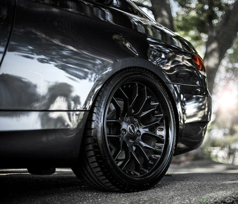 19x8.5 MRR GT7 Black Wheels For BMW 325 328 330 335 Z4 19 Inch Rims Se ...