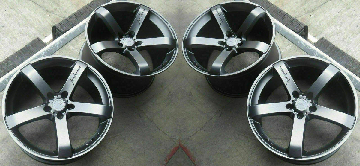 MRR VP5 Wheels 18x8.5 +35 / 18x9.5 +40 5x114.3 Gun Metal Graphite 18 ...